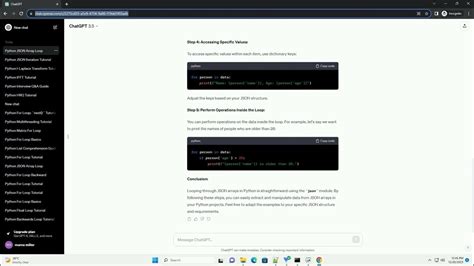 Python Json Loop Through Array Youtube