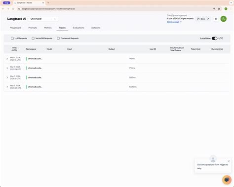 integrating chromadb with langtrace langtrace