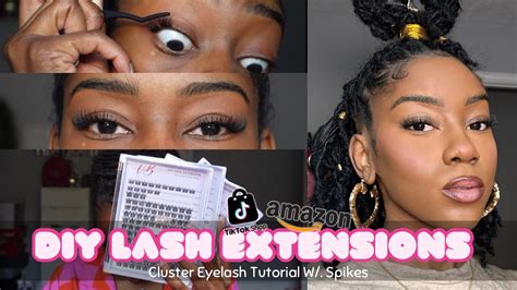 How To Do Lash Extensions At Home Diy Cluster Eyelashes With Spikes