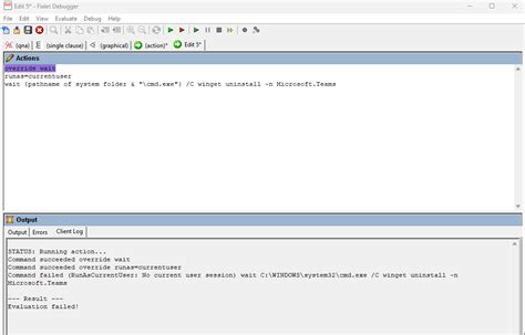 ho to run a cmd command as the local user via bigfix content