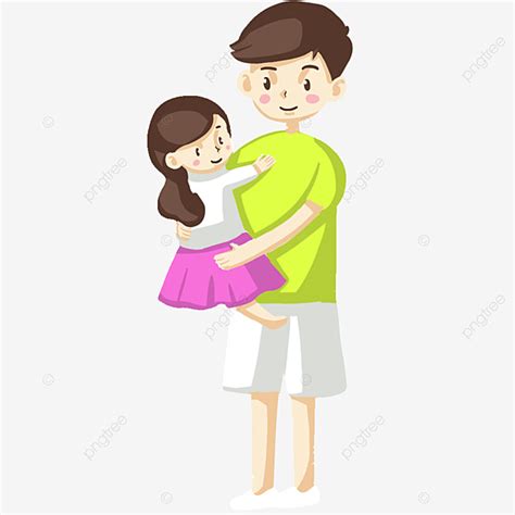Papá Hija Png Dibujos Padre E Hija Padre Dia Del Padre Png Imagen