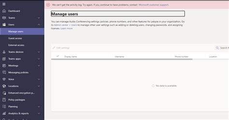 teams admin center broken for anyone else on edge microsoft