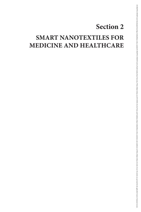 Pdf Smart Nanotextiles For Wearable Health Monitoring