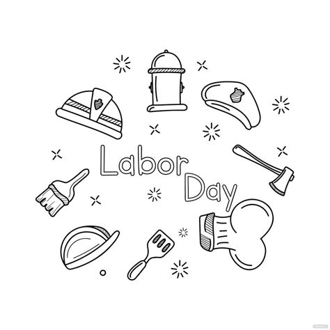 Labor Day Clipart Black And White 6 Clipart Station