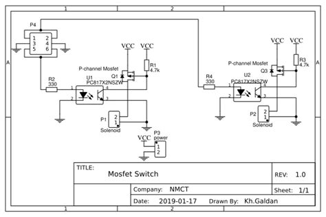 P Channel MOSFET Switchh Platform For Creating And Sharing Projects OSHWLab