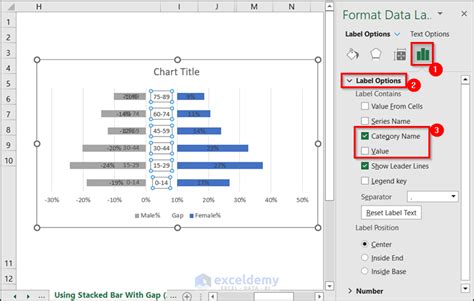 How To Create An Age And Gender Chart In Excel 3 Examples