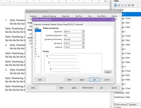 Aligning New Lines Of Sub Level Ordered Lists 28 By Ajlittoz