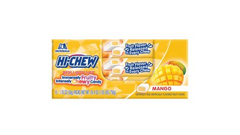 Hi Chew Mango Fruit Chews 1 76 Oz Bar Bestcandyshop
