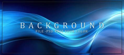 Abstract Blue Swirling Waves Background Premium Ai Generated Psd