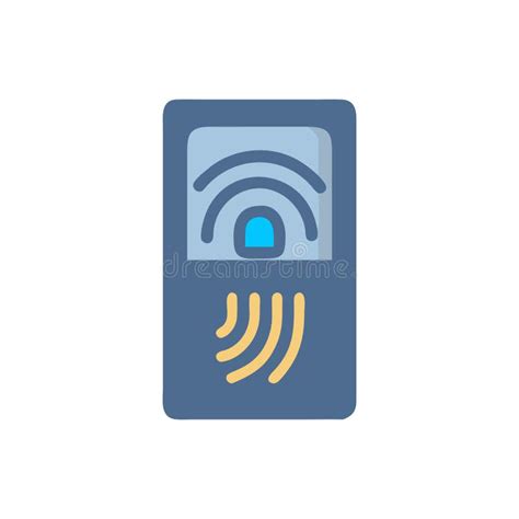 Icon Of Biometric Scanner For Identification Purposes Stock Illustration Illustration Of