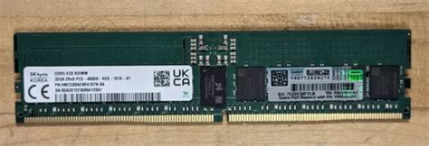 32gb Sk Hynix Rdimm 2rx8 Ddr5 Ec8 Pc5 4800b Reg Server Memory 198 09 Picclick Ca
