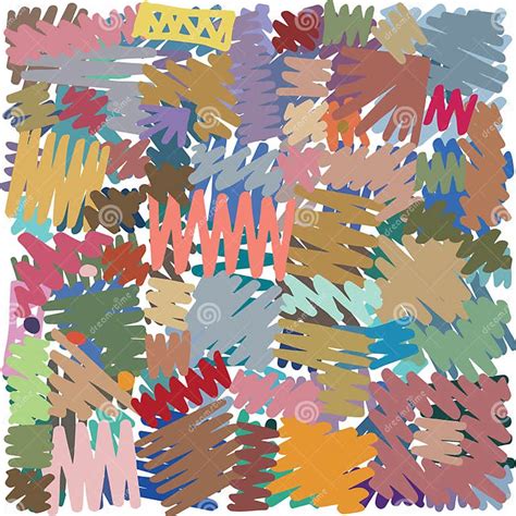 freehand scribbles based overlapping marker lines based pattern stock