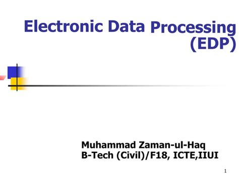 L3 Electronic Data Processing Pptx