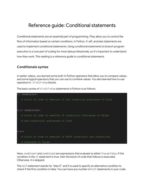 If Elif Else Download Free Pdf Computer Engineering Software Development