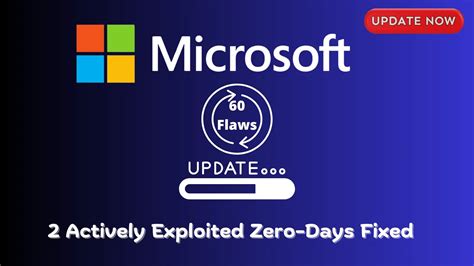 microsoft fixes 60 vulnerabilities with 2 actively exploited zero day