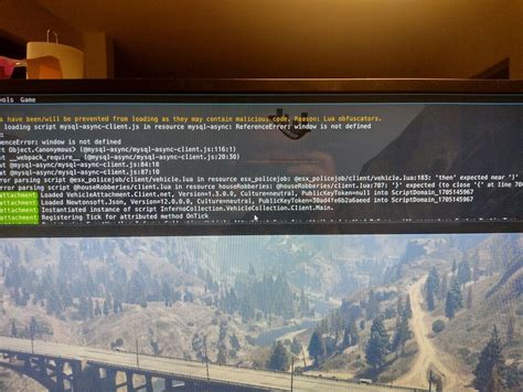 Mysql Async Window Not Defined Server Discussion Cfxre Community
