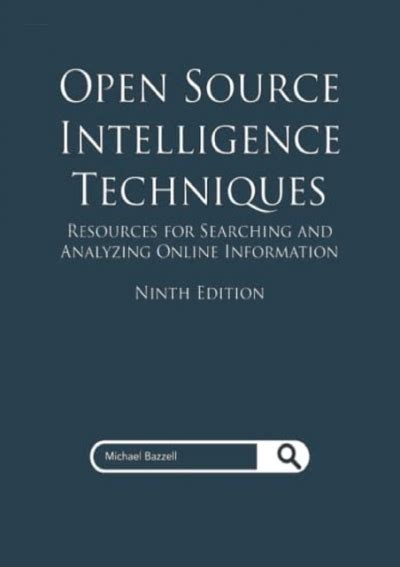 Pdf Open Source Intelligence Techniques Resources For Searching And