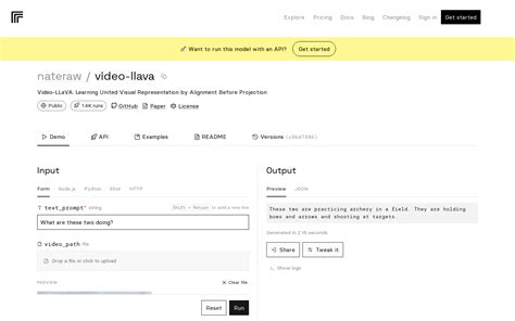 Video LLaVA使用入口地址 Ai模型最新工具和软件app下载