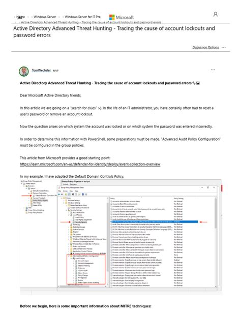 Active Directory Advanced Threat Hunting Tracing The Cause Of Account Lockouts And Password
