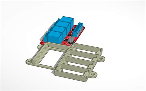 3d Design Rele 4 Unidades Arduino Tinkercad