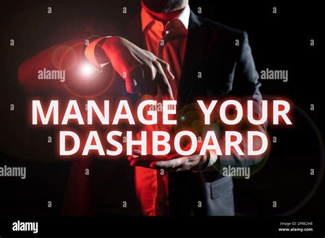 Conceptual Caption Manage Your Dashboard Conceptual Photo Web Landing