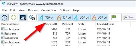 Tcpview Lister Les Connexions Réseaux Et Ports Ouverts Sur Windows