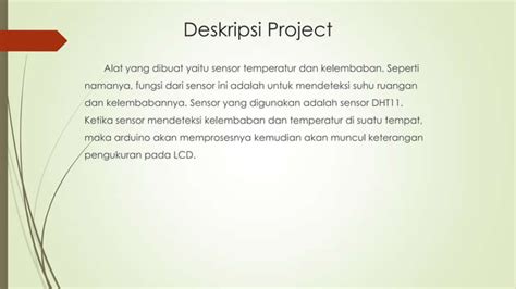 Humid And Temp Sensor Dht With Arduino Pptx