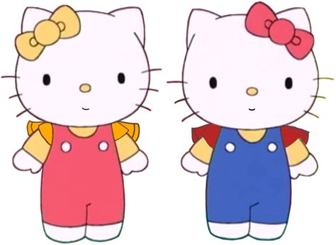 Hello Kitty And Mimmy Wears Their Backpack By Huyvo2001 On Deviantart