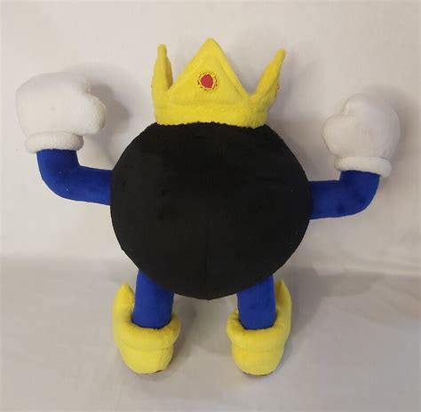 King Bob Omb 138 35 Cm Plush Toy Big Bob Omb Boss Rey Etsy