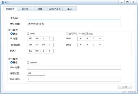ensp基础配置 建立简单的端，dns端，client端，且能够在client利用域名访问端 ensp中client和