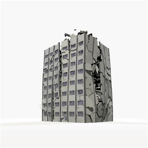3d Building 2 Collapse Animations Turbosquid 1445208