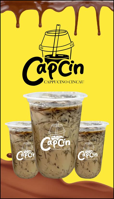 spanduk capcin cappucino cincau เครองดม