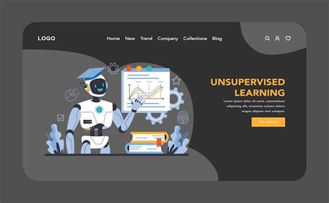 Premium Vector Ai Model Night Or Dark Mode Web Or Landing Page A