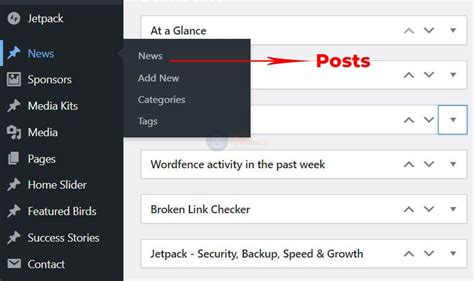 Rename Admin Posts Menu Items Wordpress Without Plugin