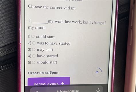 Choose The Correct Variant I My Work Last Studyx
