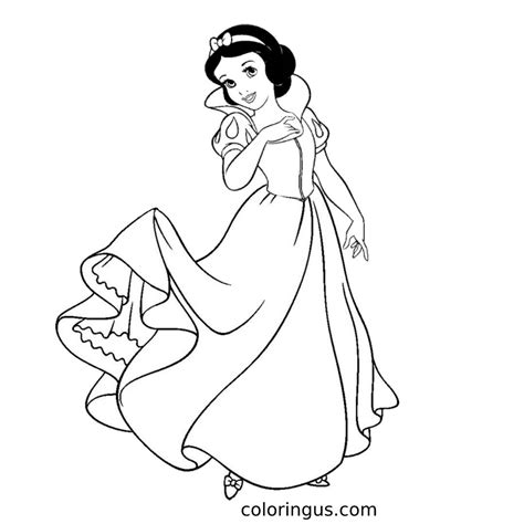 Snow White Coloring Pages Free Printable Pdf