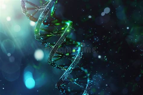 A Vibrant Representation Of A Double Helix Structure Of Dna