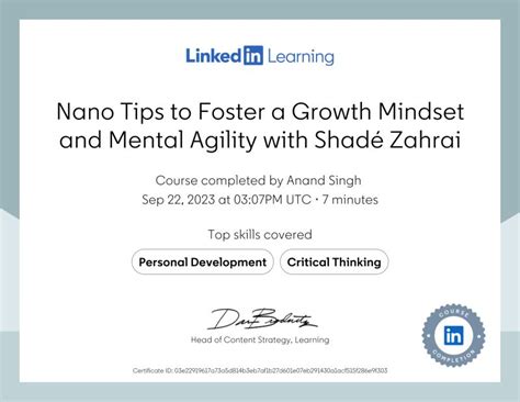 Anand Singh On Linkedin Certificate Of Completion