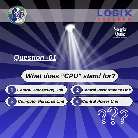 Logixquiz Techquiz Scholarship Techchallenge Cpu Logixcollege Sargodha Quiztime