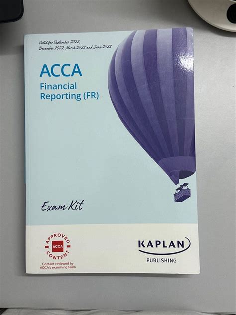 Acca Bpp And Kaplan Exercise Revision Kit F7 F8 Fr Aa Hobbies