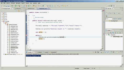 Java Another Array Reiteration Example Youtube