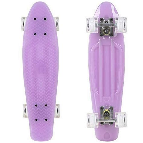 Penny Board Lilas Pastel Blue Plastic Skateboard Penny Board With Pink
