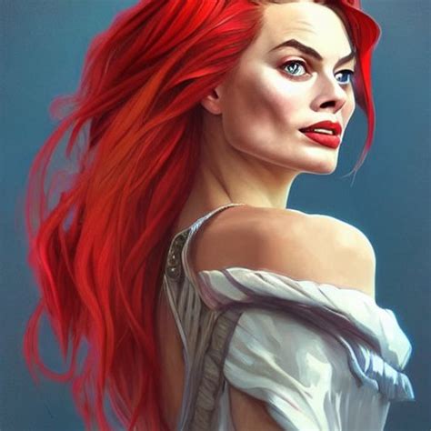 Stabilityaistable Diffusion · Margot Robbie As A Red Haired Pirate