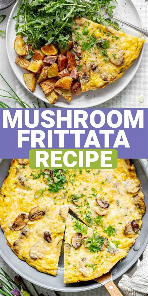 20 Minute Mushroom Frittata With Cheddar Cheese Healthy Seasonal Recipes