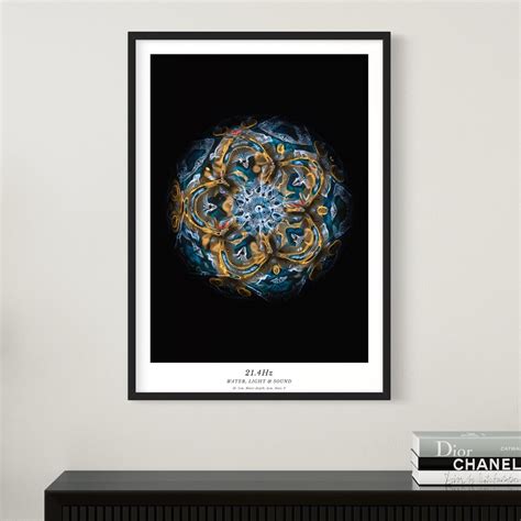 Cymatics Photography Print Frequency 214hz Note F Etsy