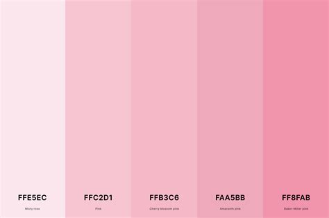 25 Best Pink Color Palettes With Names And Hex Codes Artofit
