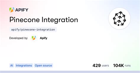 Pinecone Integration Openapi Definition · Apify