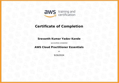 sravanth kumar on linkedin aws cloudpractitioner cloudcomputing