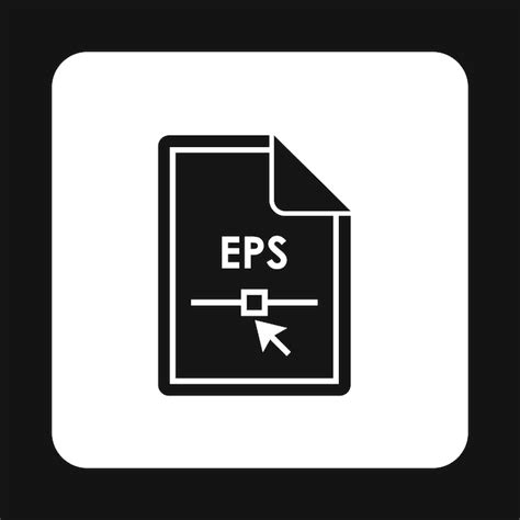 Premium Vector File EPS Icon In Simple Style Isolated On White Background Document Type Symbol