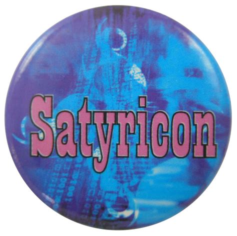 Satyricon Blue Button Badge Rock By Mail